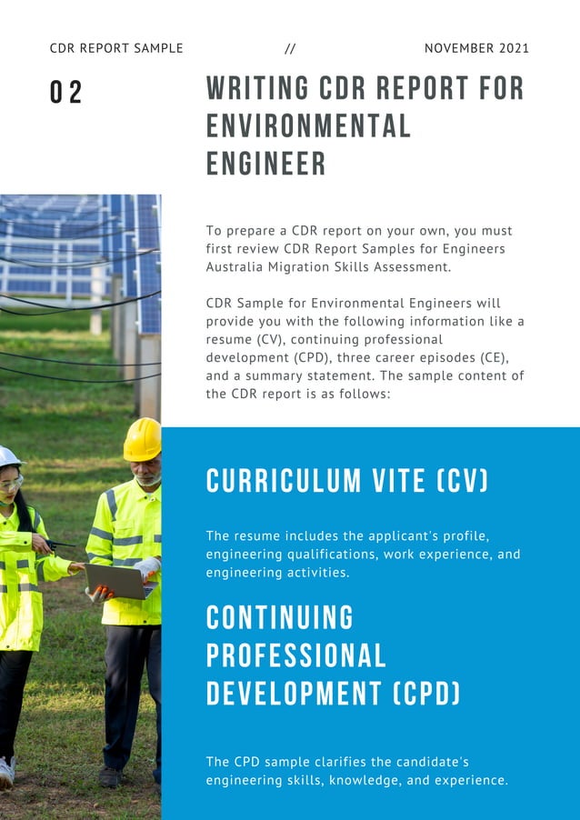 CDR sample for Environmental Engineers ANZSCO-233915 | PDF | Civil ...