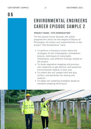 CDR sample for Environmental Engineers ANZSCO-233915 | PDF | Civil ...