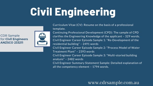Cdr sample for Engineers | PDF | Resume Writing and Advice | Job Search