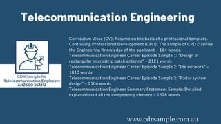 Cdr sample for Engineers | PDF