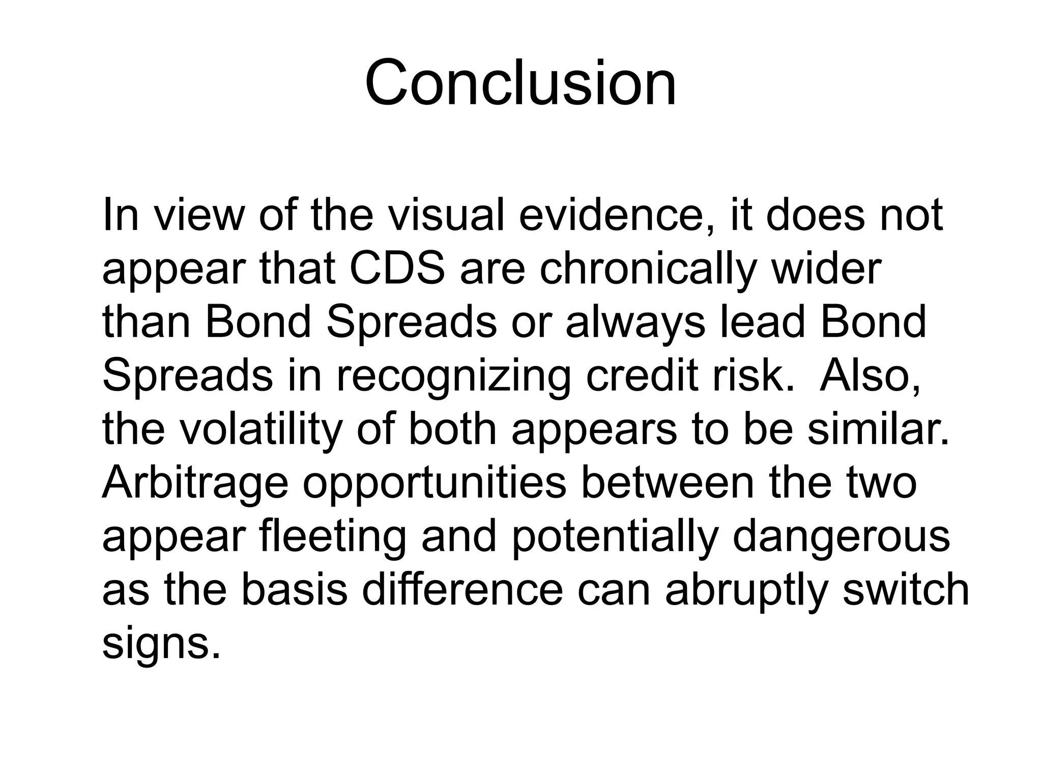 CDS vs Bond Spreads | KEY