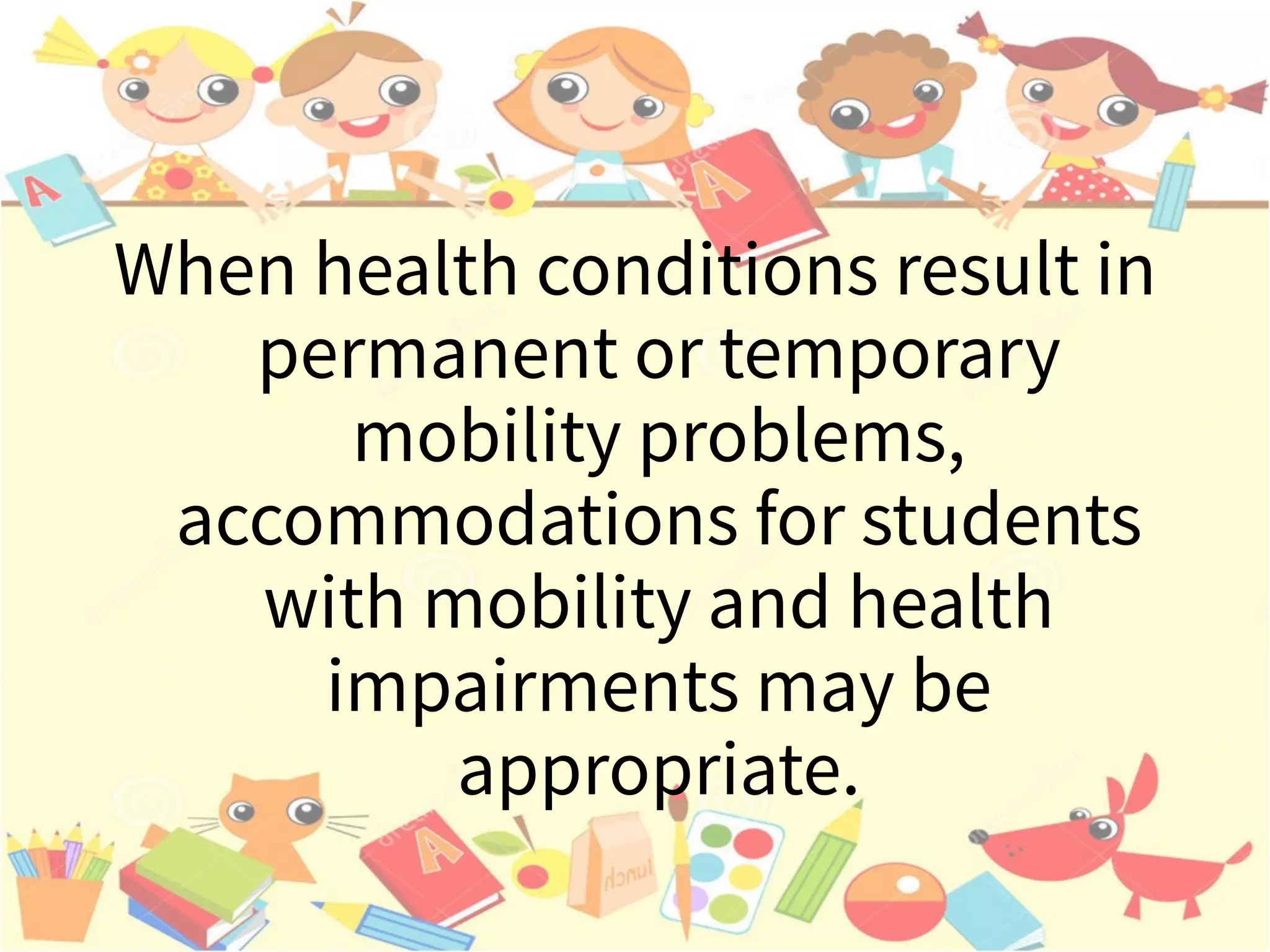 Teaching Strategies for Children with Health Impairments | PDF