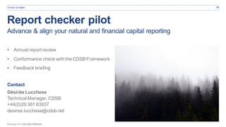 CDSB comply or explain | PDF