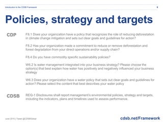 CDSB Framework 101 | PPTX