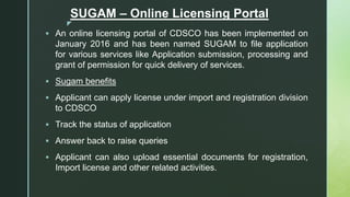 CDSCO - Central Licensing Authority | PPTX