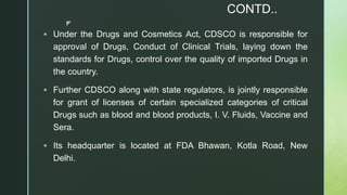 CDSCO - Central Licensing Authority | PPTX