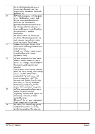 Cdsco gmp check list | PDF