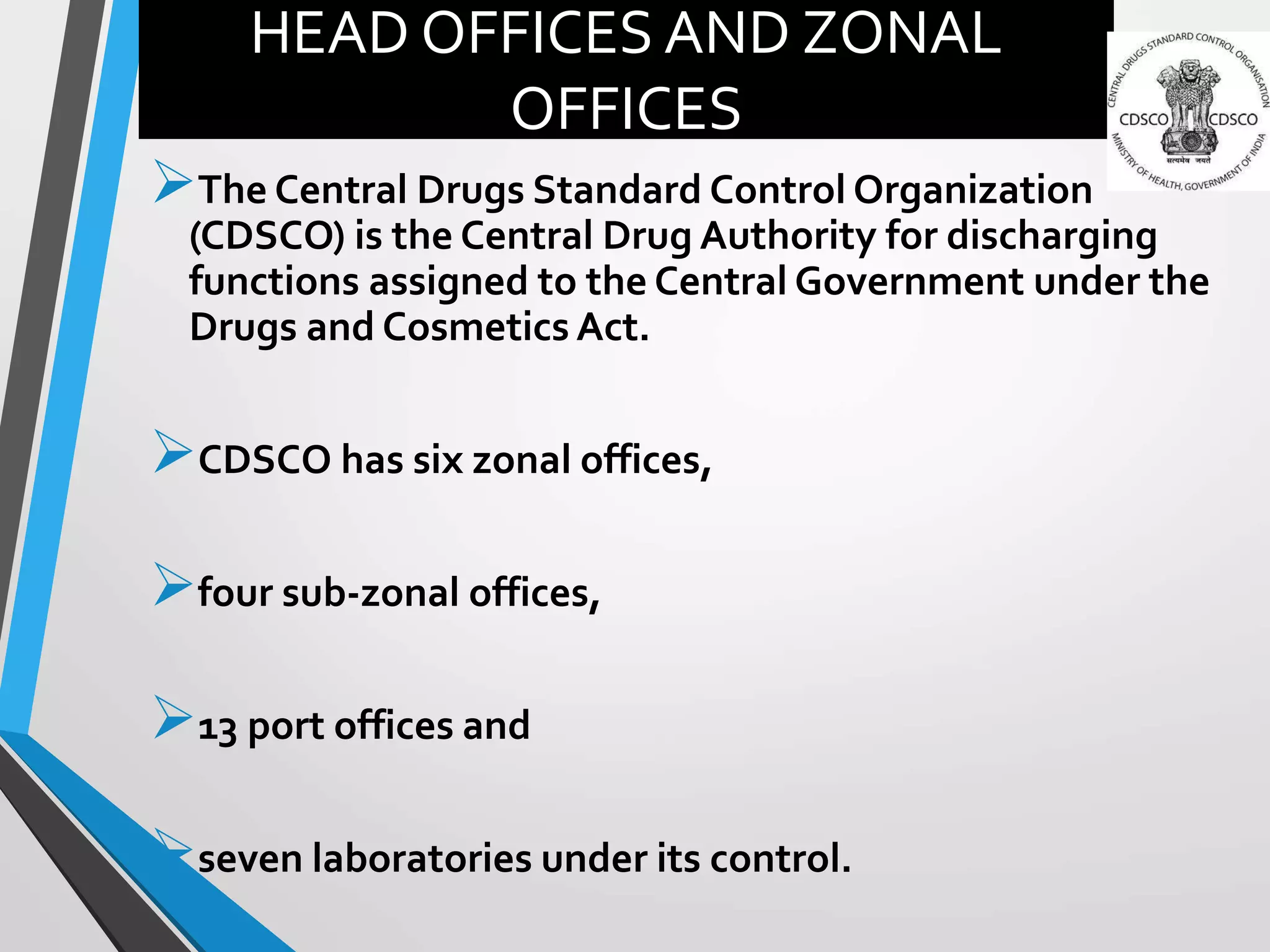 Cdsco Roles and Responsibilities | PPTX