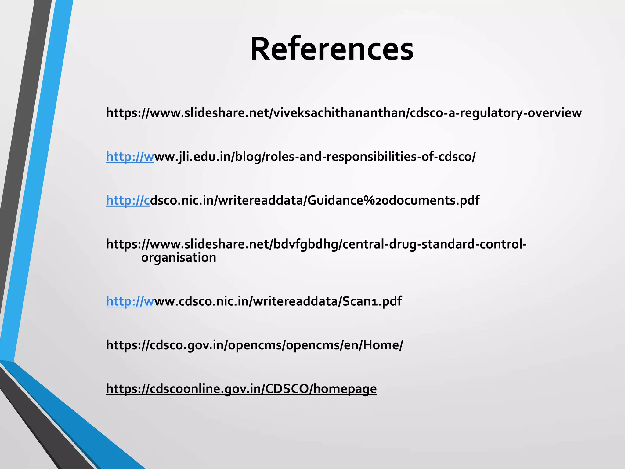 Cdsco Roles and Responsibilities | PPTX