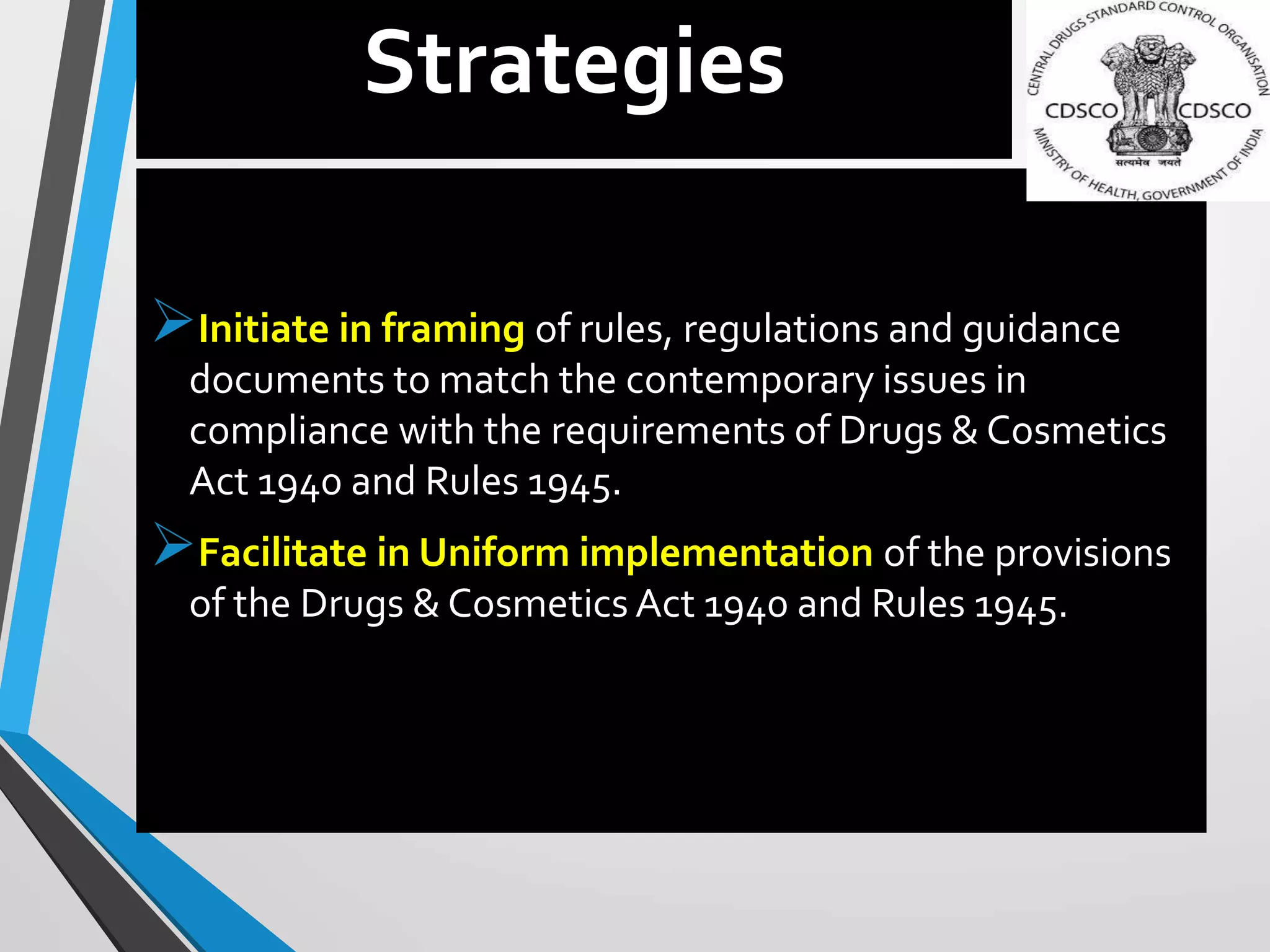 Cdsco Roles and Responsibilities | PPTX