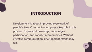 Role of information in development communication by Aneesa T A.pptx