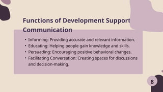 Role of information in development communication by Aneesa T A.pptx