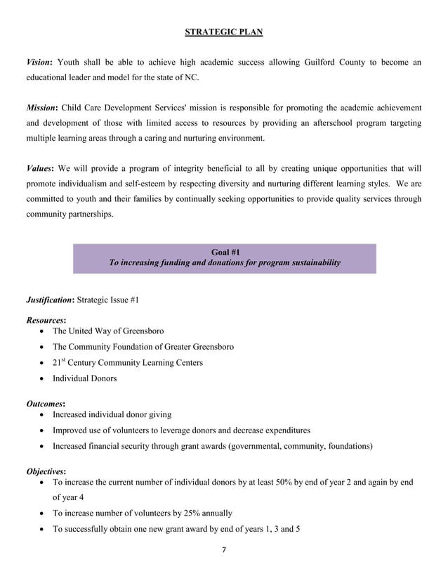 Five Year Strategic Plan | PDF