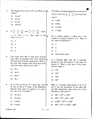 CDS PAPER 2011 (MATH) | PDF