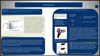 Automated Cervicography Using a Machine Learning Classifier | PDF