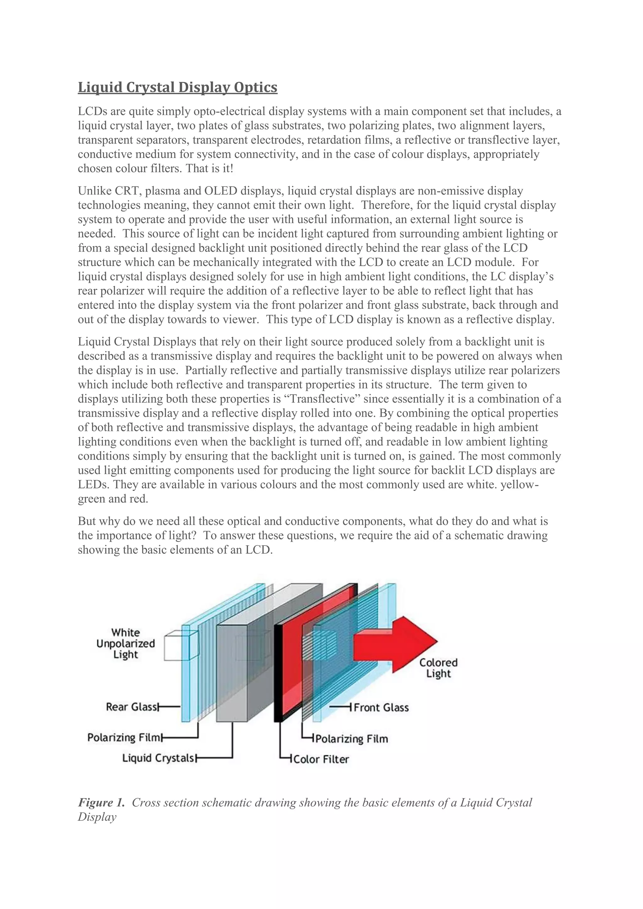 CDS Liquid Crystal Display Technologies Overview Whitepaper | PDF