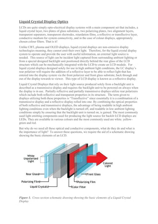 CDS Liquid Crystal Display Technologies Overview Whitepaper | PDF