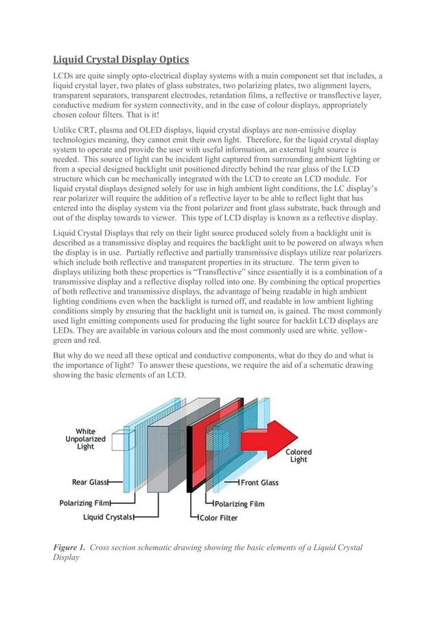 CDS Liquid Crystal Display Technologies Overview Whitepaper | PDF
