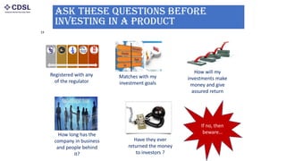 investor awareness program CDSL for investors | PDF