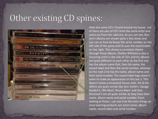 CD Spine Conventions | PPTX