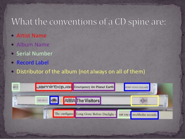 CD Spine Conventions