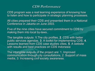 City Development Program | PPT