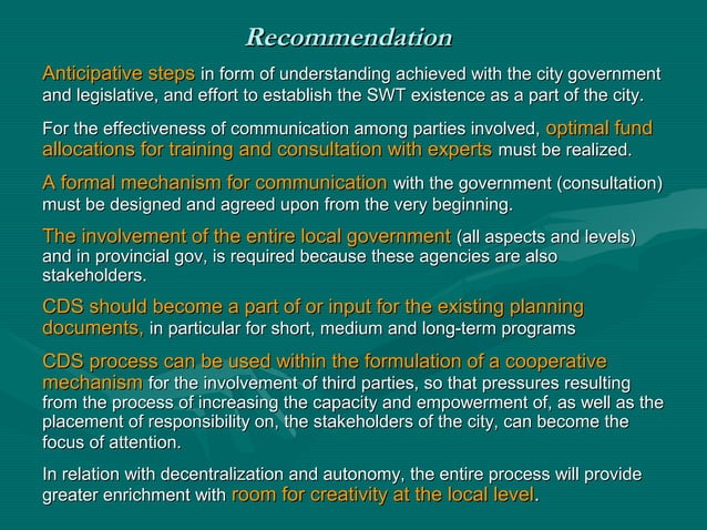 City Development Program | PPT