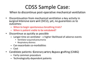 Weaning from postoperative mechanical ventilation | PPTX