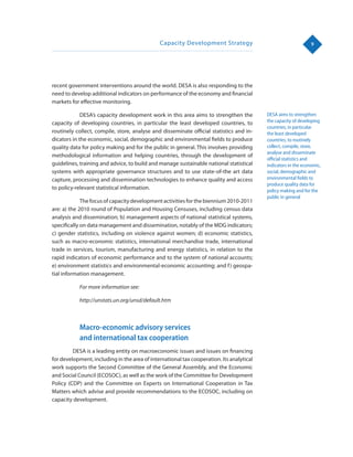 DESA's Capacity Development Strategy | PDF