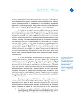 DESA's Capacity Development Strategy | PDF