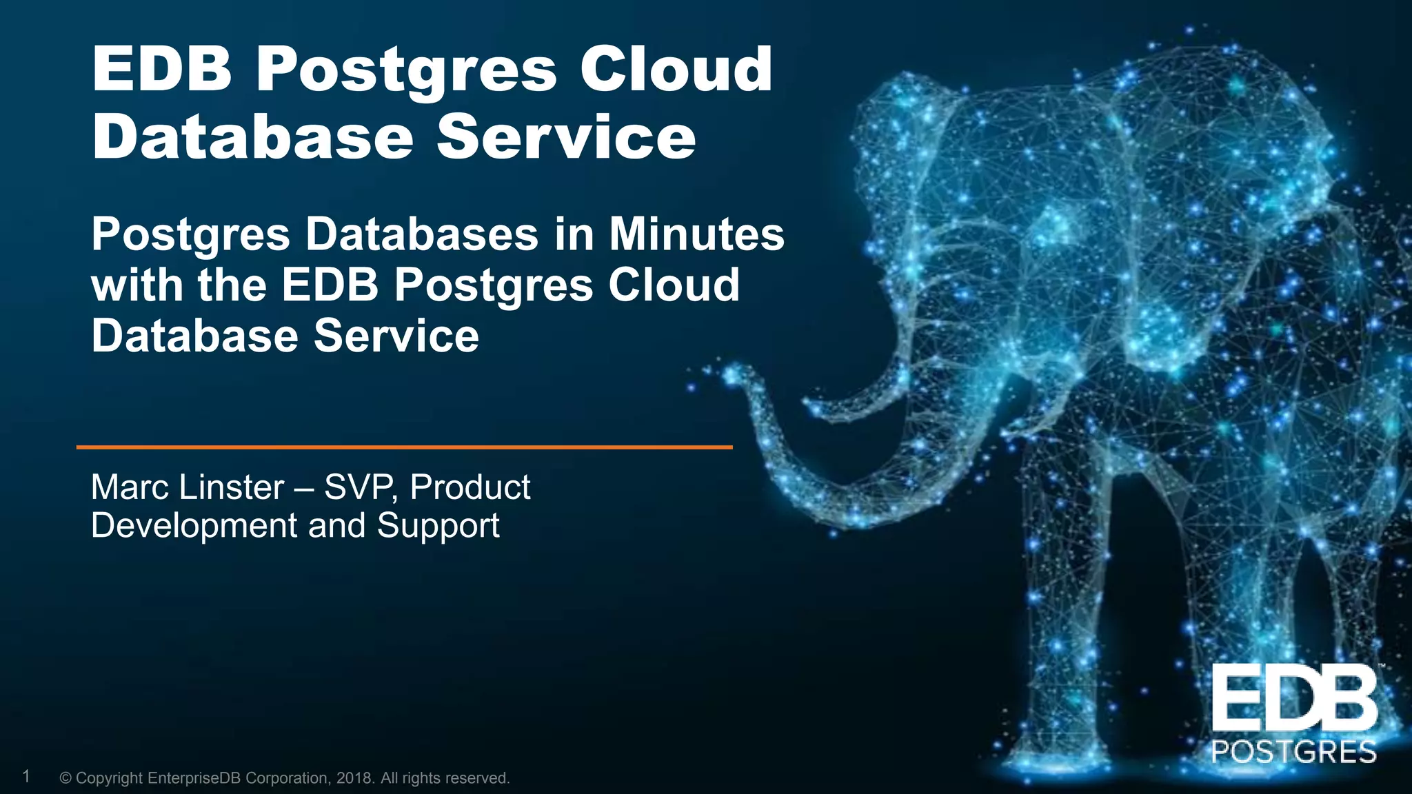 Postgres Databases in Minutes with the EDB Postgres Cloud Database ...
