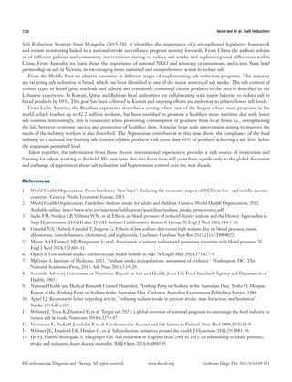 Salt intake reduction efforts: advances and challenges | PDF | Heart ...