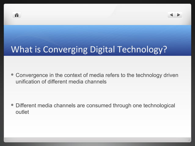 Converging Digital Technology | PPT