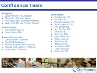 Confluence Discovery Technologies | PPT