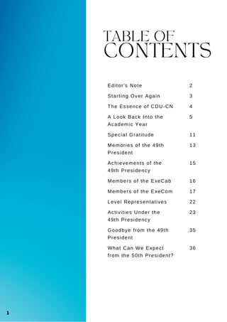 AFTER THE PANDEMIC - The Rebirth of the CDU-CN SBO AY 22-23 | PDF ...