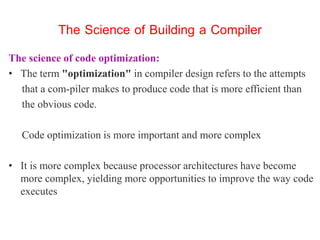 Introduction to compiler design and phases of compiler | PPT