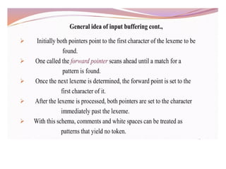 Regular expression to lexical analysis in compiler design | PPT