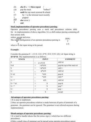 Compiler Deisgn-Varrious parsing methods | PPTX