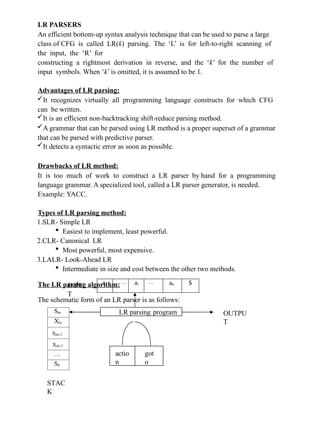 Compiler Deisgn-Varrious parsing methods | PPTX