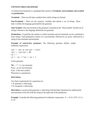 Syntax analysis and Run time Environment | PDF | Free Download