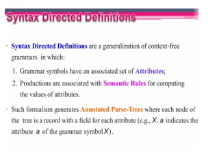 Compiler Deisgn-semantic analysis of Compiler Design | PPTX