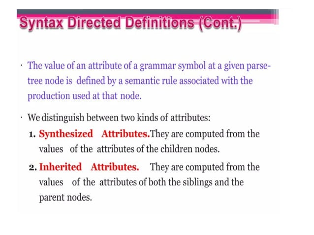 Compiler Deisgn-semantic analysis of Compiler Design | PPTX