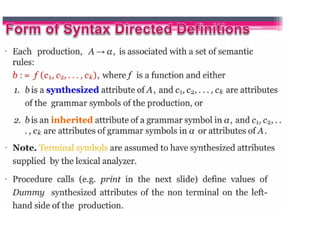 Compiler Deisgn-semantic analysis of Compiler Design | PPTX