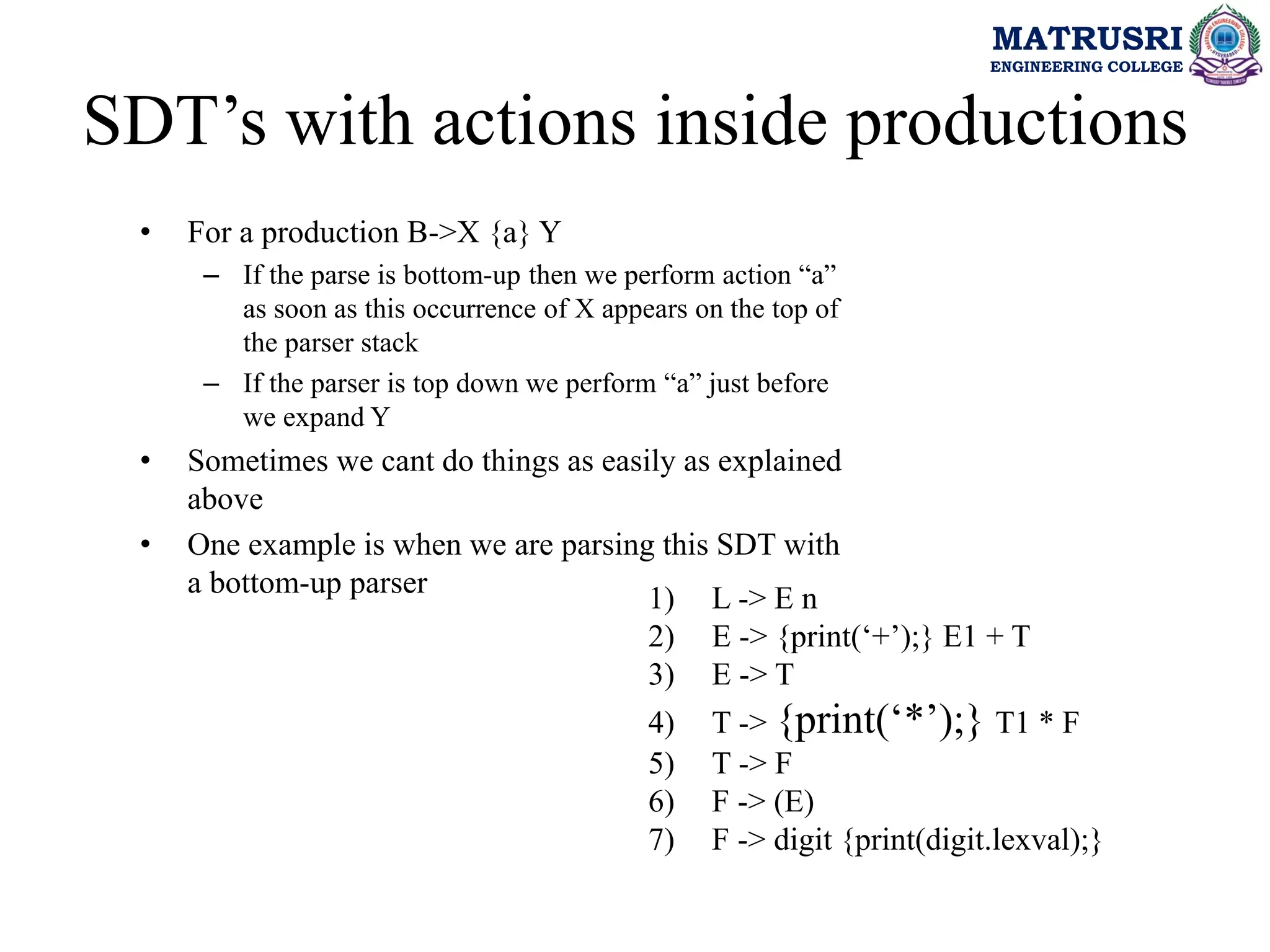 Compiler Design UNIT III PPT (SDD, SDT).pdf