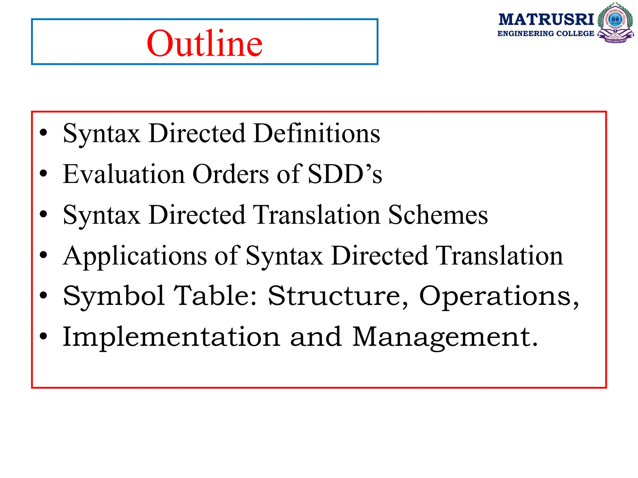 Compiler Design UNIT III PPT (SDD, SDT).pdf