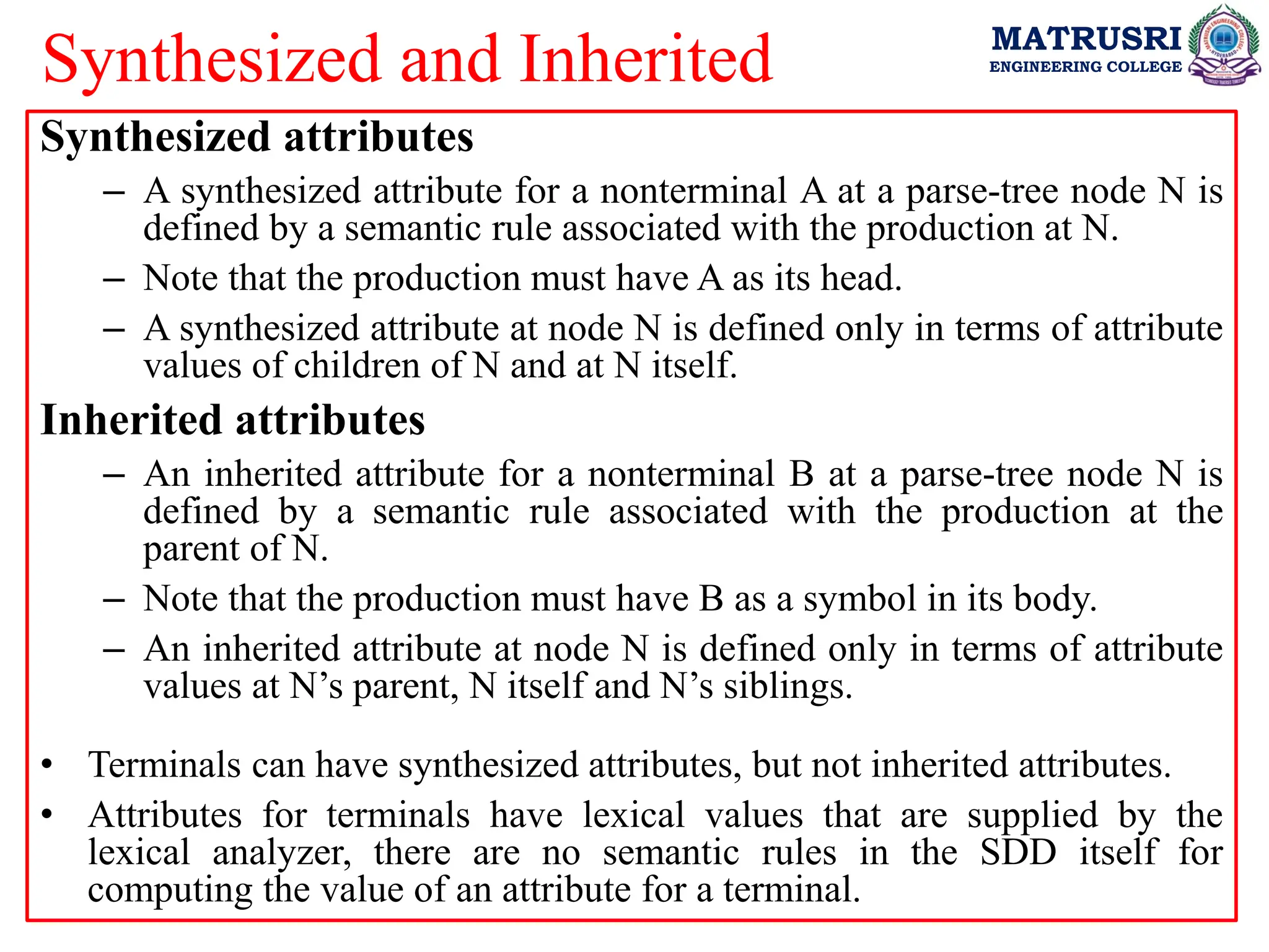 Compiler Design UNIT III PPT (SDD, SDT).pdf