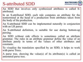 Compiler Design UNIT III PPT (SDD, SDT).pdf