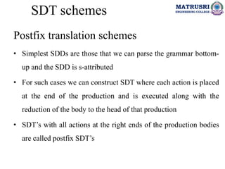 Compiler Design UNIT III PPT (SDD, SDT).pdf