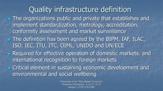 The Role of National Quality Infrastructure in Promoting Risk-Based ...