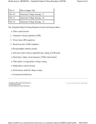 Cdvr service manual renr7941-00 _ sis - caterpillar | PDF